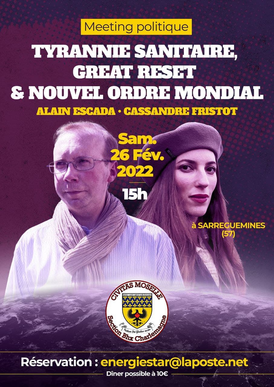 Samedi 26 février à Sarreguemines (57), meeting avec Cassandre Fristot ...
