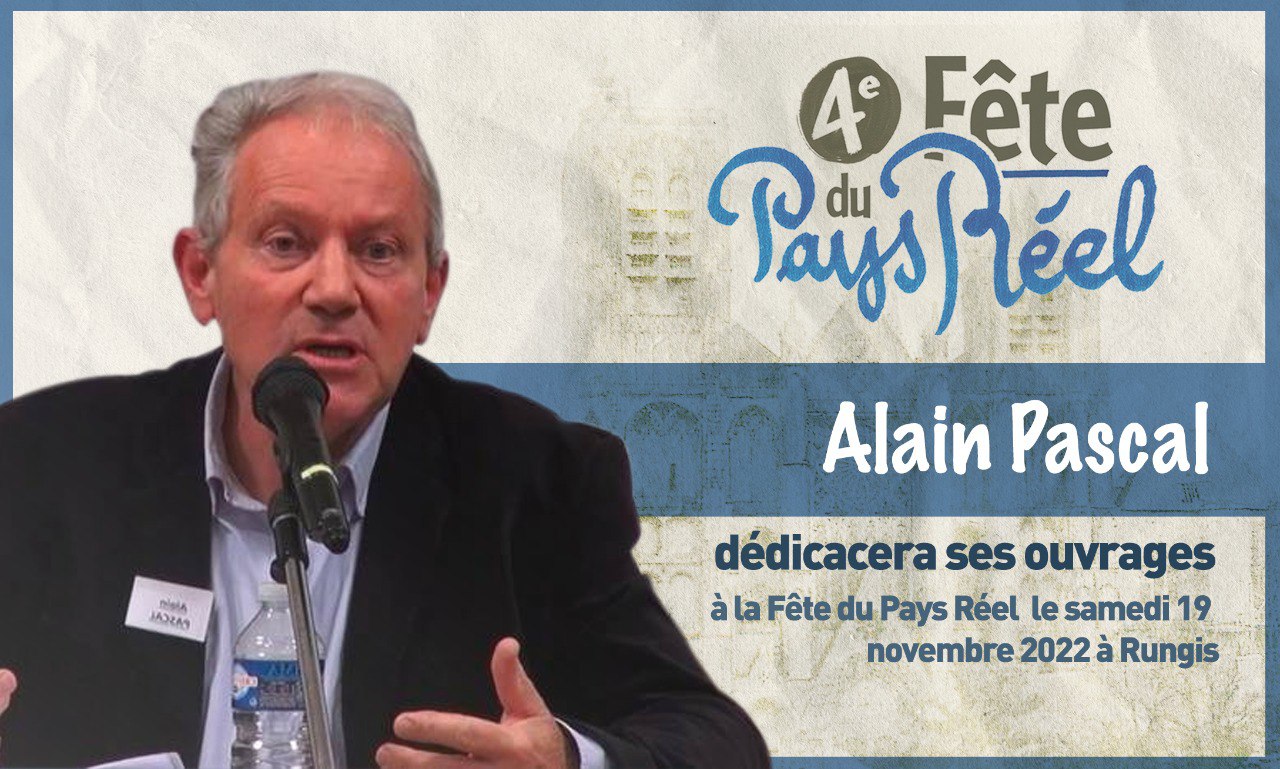 Alain Pascal dédicacera à la Fête du Pays Réel le 19 novembre 2022 à ...