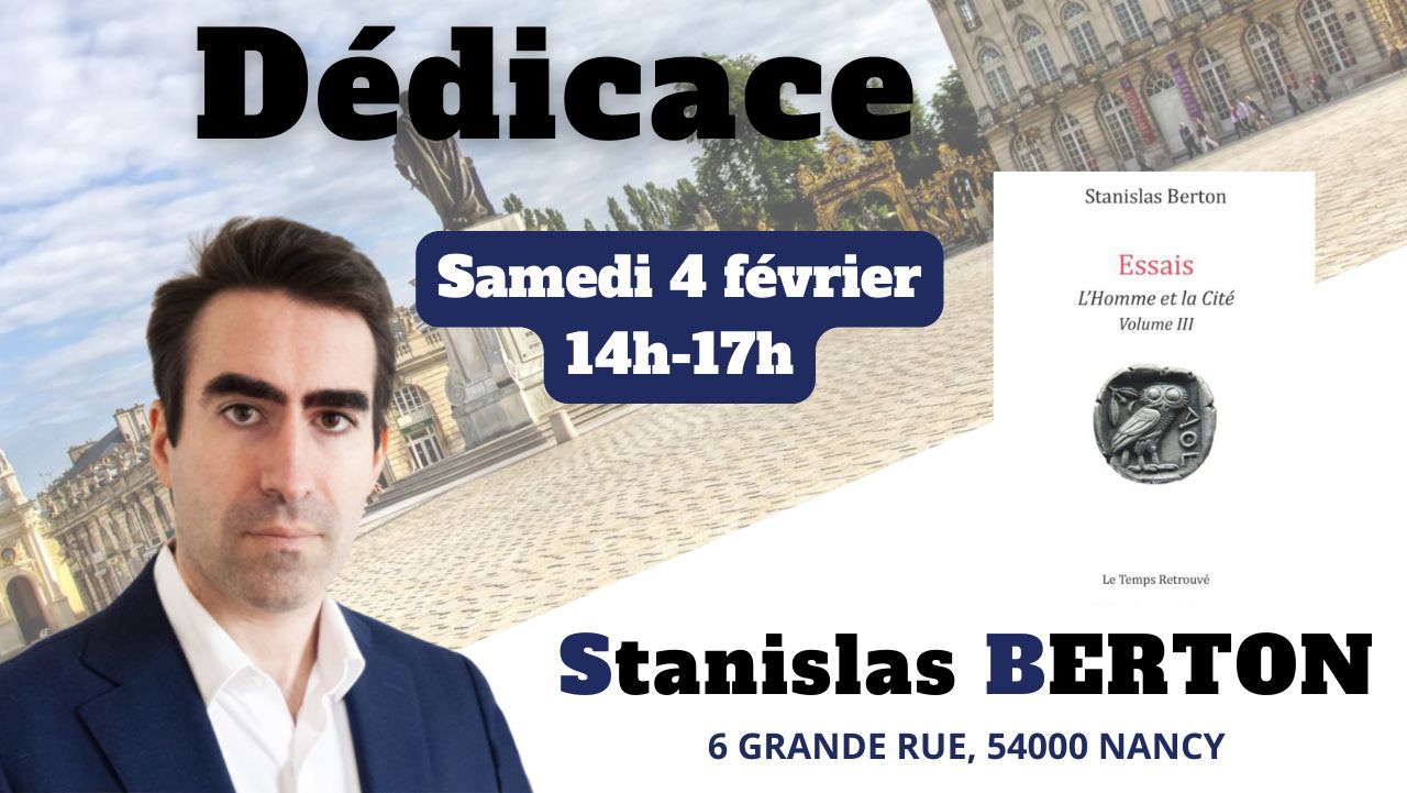 Stanislas Berton, dédicace puis conférence - medias-presse.info